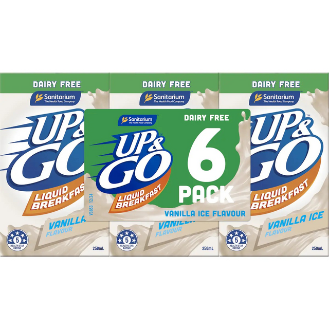 Up&Go Liquid Breakfast Dairy Free Vanilla Ice 250mL x 6 pack – ChayMart
